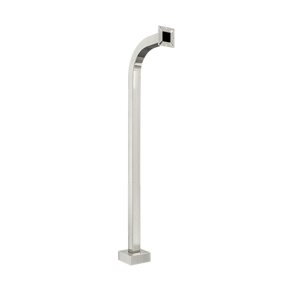 Gooseneck Pedestal / 48" / Square Tube – Steel Cut Design